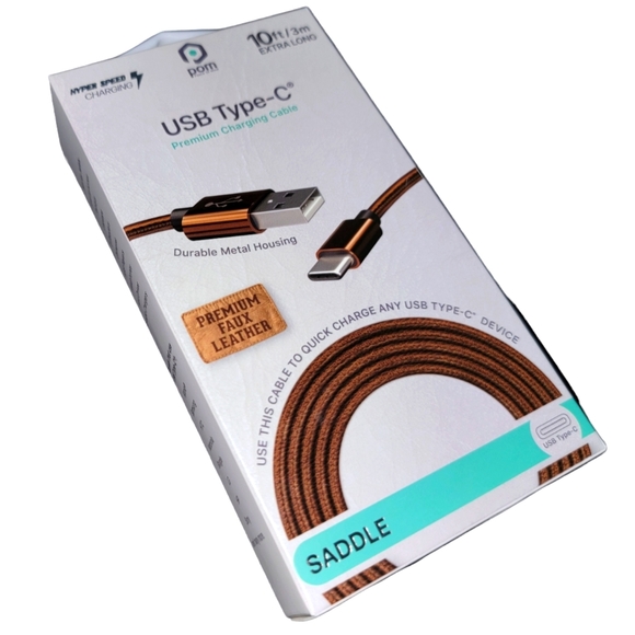 Other | Nwt Premium Faux Leather 1ft Usb Typec Hyper Speed Charging ...